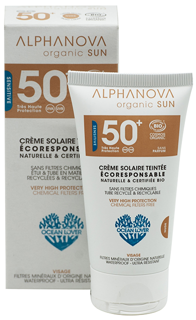 Crema Solare Bio Viso SPF 50 - Alphanova Sun: Protezione Naturale