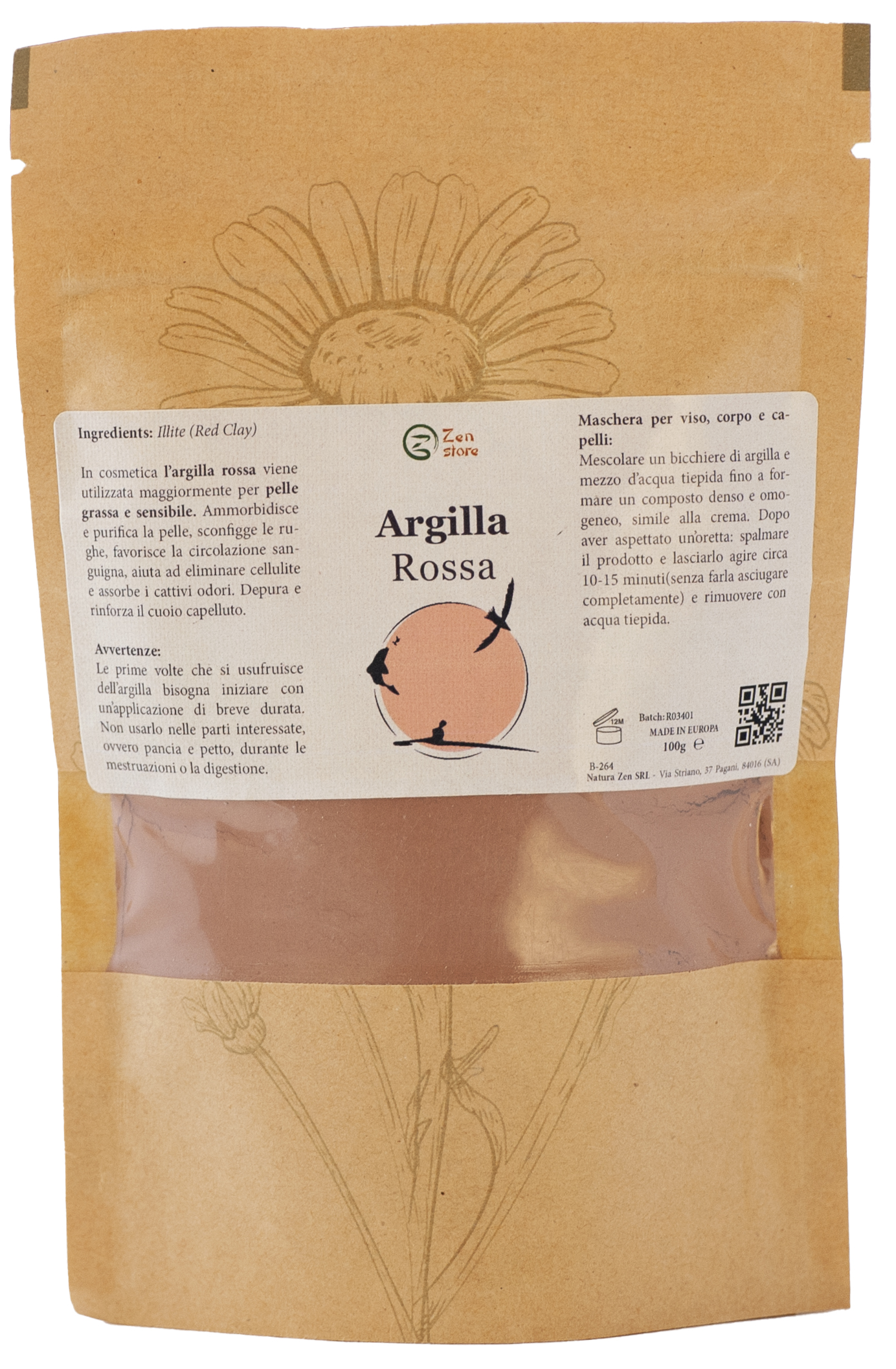 Argilla Rossa - Purificante e Rivitalizzante per la Pelle