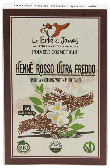 Henné Rosso Ultra Freddo - Le Erbe di Janas: Colore Intenso e Freddo