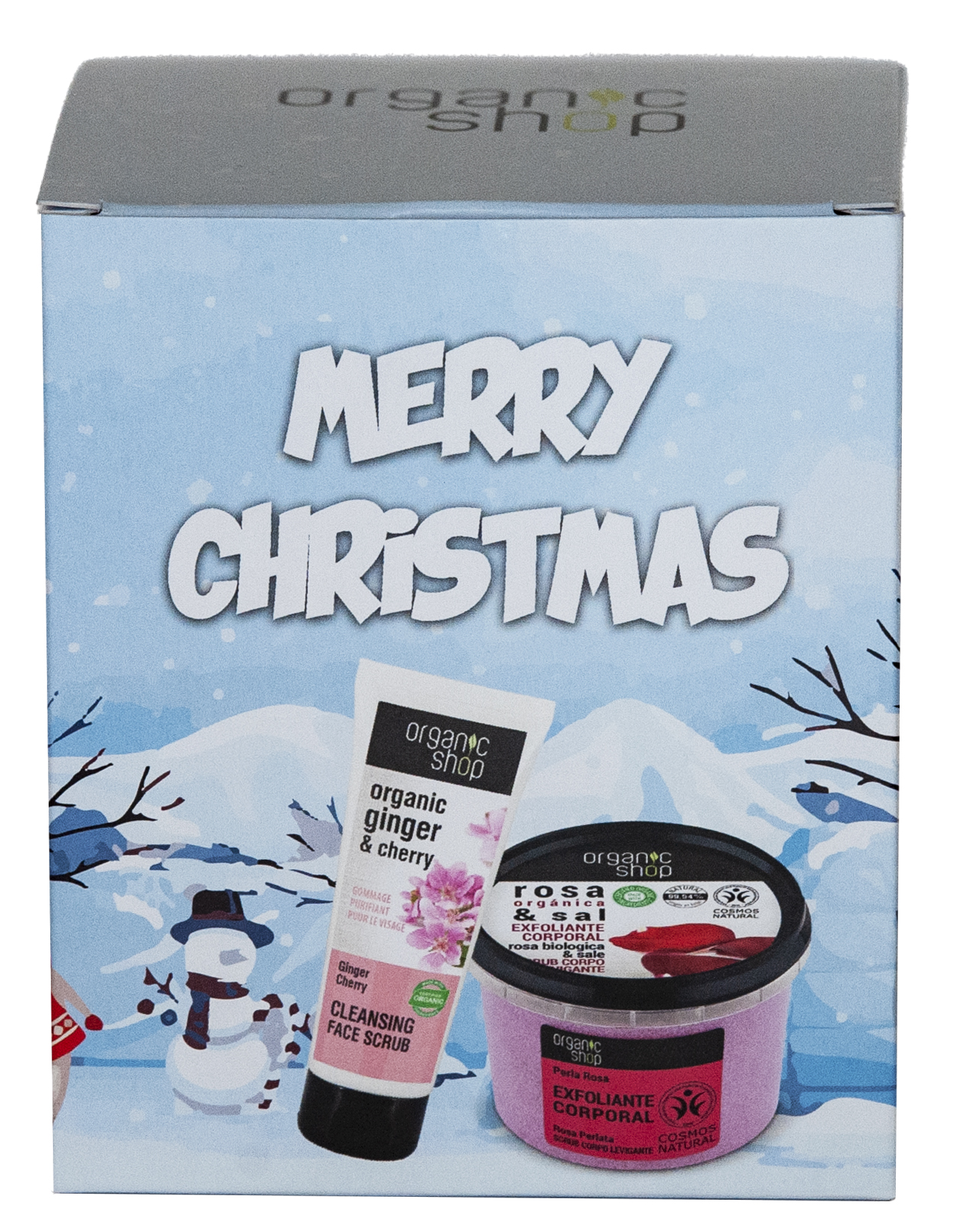 Box Regalo: Gommage Viso e Scrub Corpo Zenzero e Rosa – Organic Shop