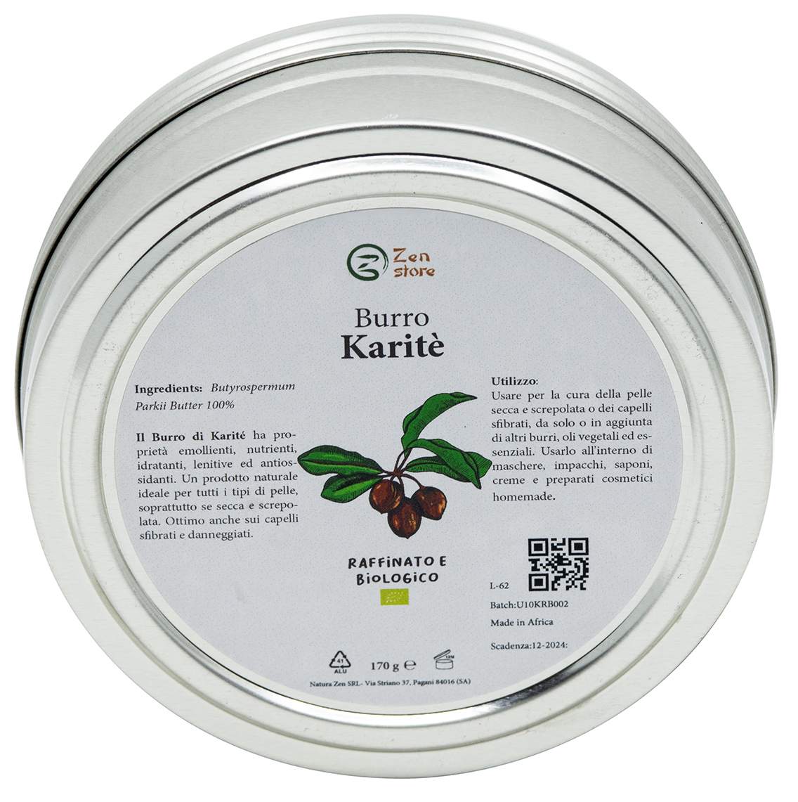 Burro di Karité Biologico Raffinato - Puro e Nutriente