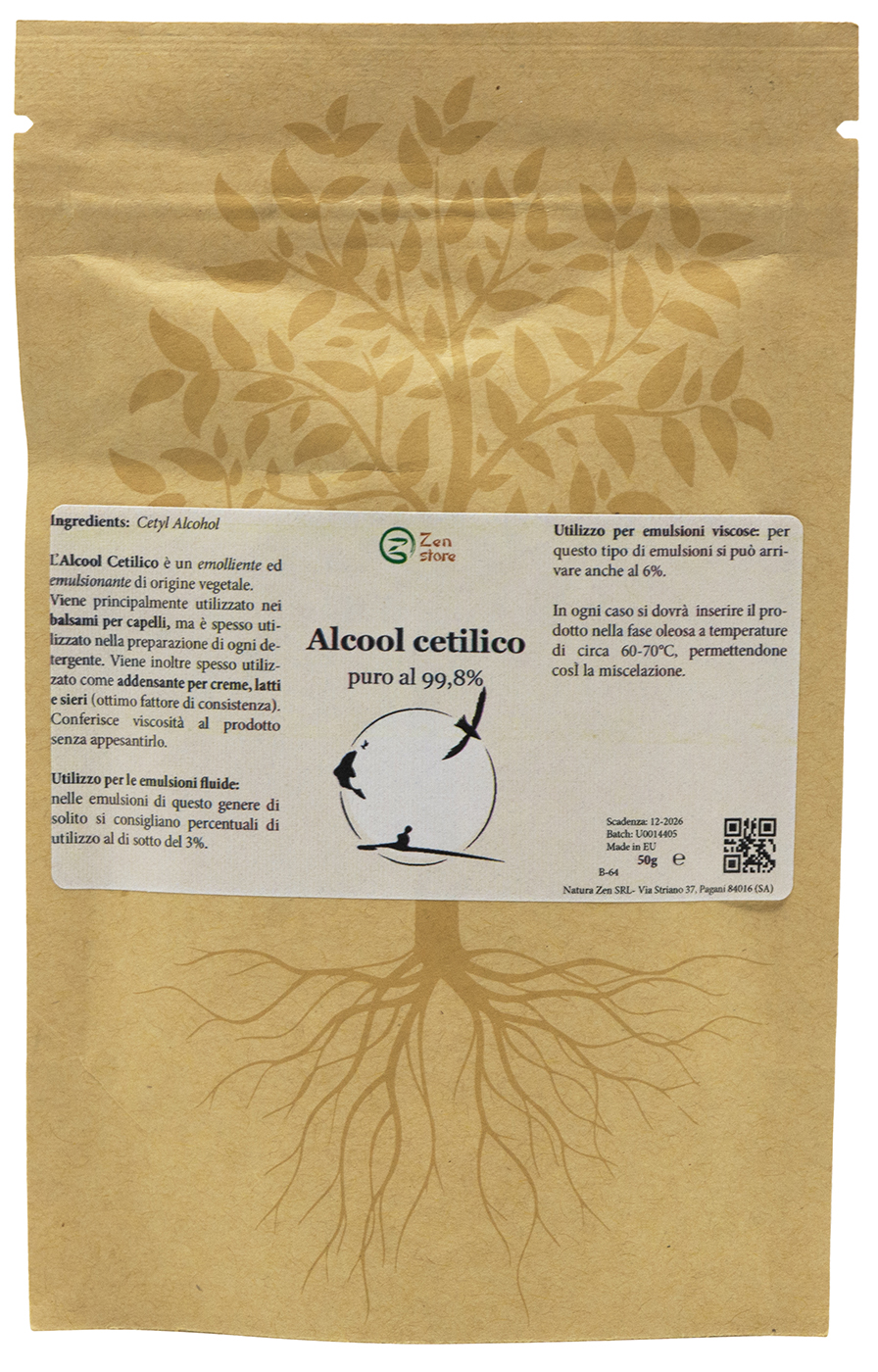 Alcool Cetilico Puro - Emulsionante Naturale per Cosmetici