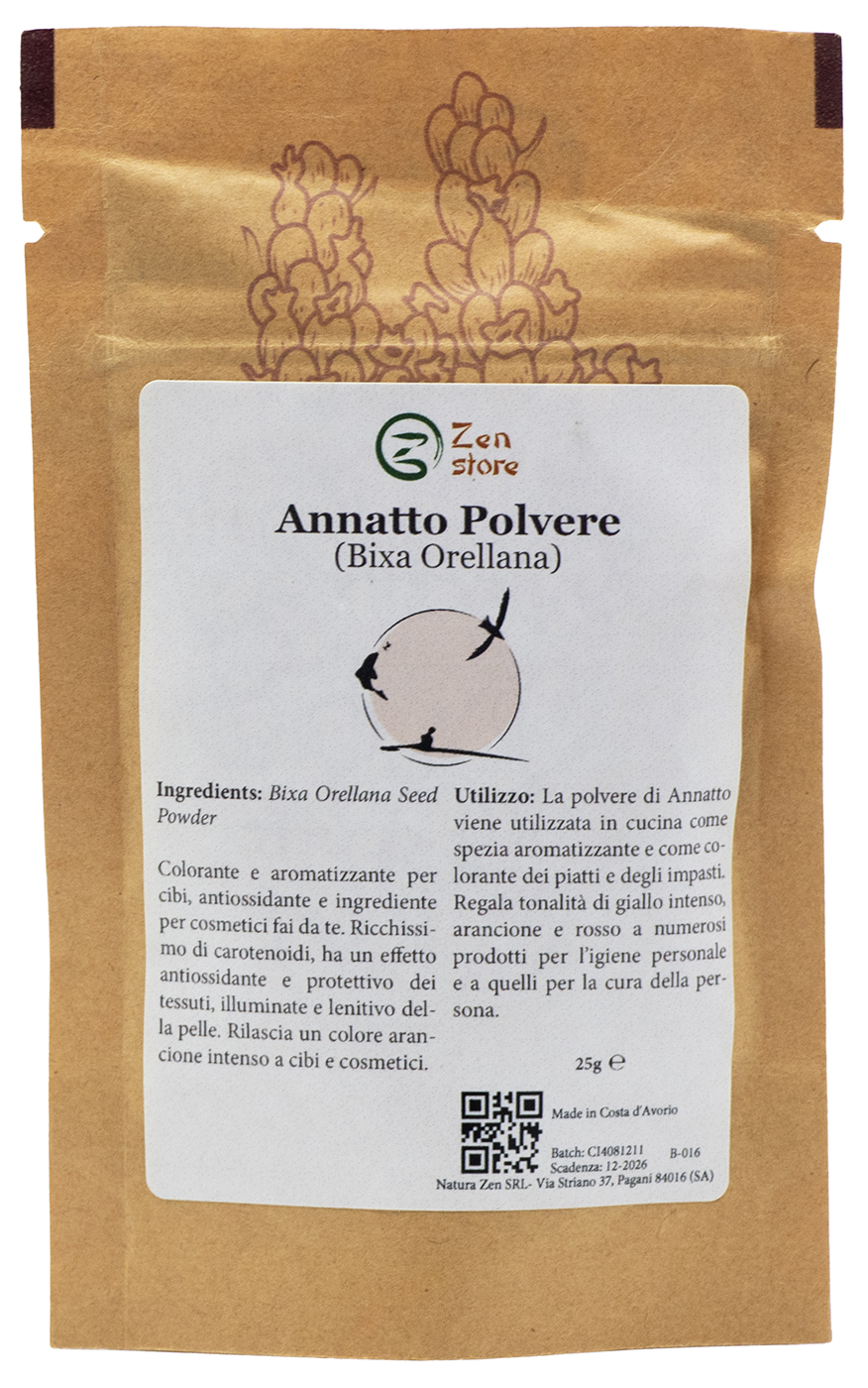 Annatto Polvere - Colorante Naturale per Cosmetici e Alimenti