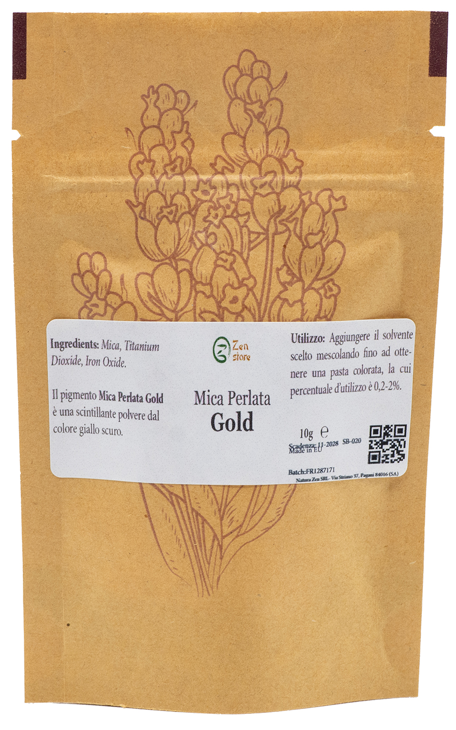 Mica Perlata Gold - Brillantezza Naturale per Cosmetici Fai Da Te