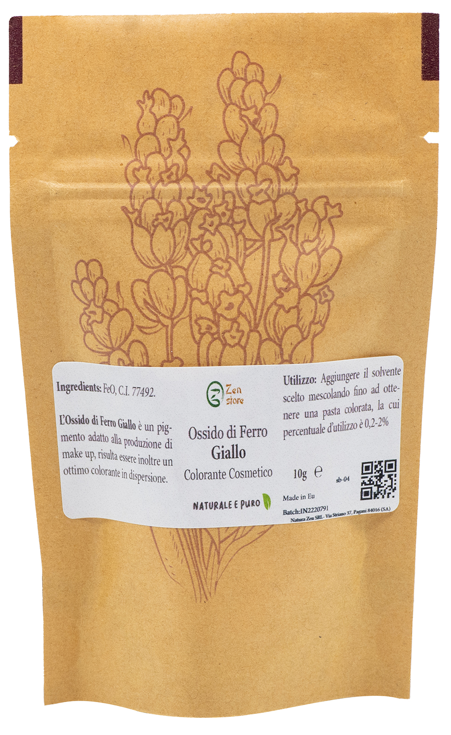 Ossido Ferro Giallo - Pigmento Naturale per Cosmetici